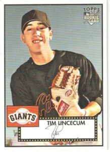 2007 topps 1952 rookie edition baseball rookie card #130a tim lincecum