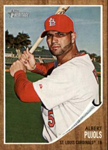 2011 topps heritage #50 albert pujols st. louis cardinals baseball nm-mt