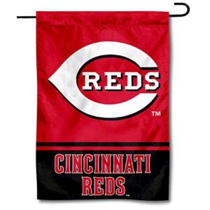 cincinnati reds double sided garden flag