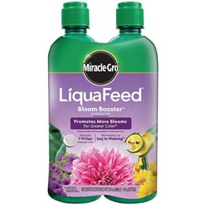 miracle-gro 100404 liquafeed bloom booster flower food, 4-pack (liquid plant fertilizer specially formulated for flowers)