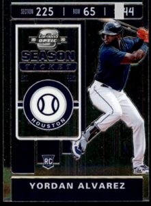 yordan alvarez rookie card 2020 panini contenders optic #2