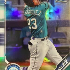 2019 Bowman Draft Chrome - Julio Rodriguez - REFRACTOR - Seattle Mariners Baseball Rookie Card RC #BDC-60