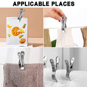 70 Pcs 2 Inch Greenhouse Clamps Stainless Steel Garden Clips Anti-Wind Greenhouse Clamp with Strong Grip to Greenhouse Frame Garden Hoops Plant Cover Heavy Duty Metal Beach Towel Clips