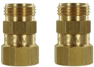 dramm brass garden hose swivel – pack of 2