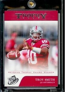 2007 press pass # troy smith #69 trophy club – ohio state – baltimore ravens rc – rookie football card