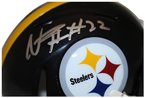 Najee Harris Autographed Pittsburgh Steelers Speed Mini Helmet FAN