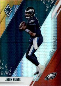 jalen hurts 2021 panini phoenix fire burst #73 nm+-mt+ nfl football eagles