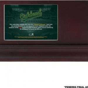 Oakland Athletics Desktop with a Capsule of Game-Used Dirt - MLB Desktop Display