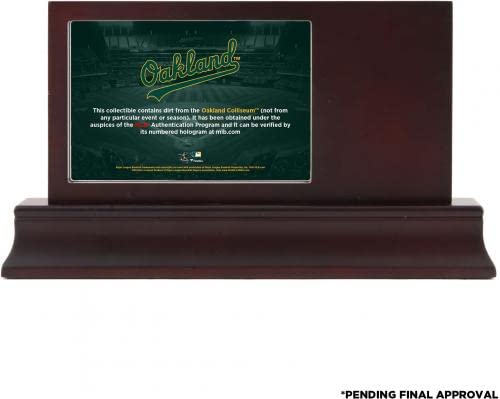 Oakland Athletics Desktop with a Capsule of Game-Used Dirt - MLB Desktop Display