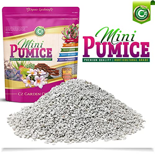 Pumice Stone Grow Media - Made in USA for Bonsai • Succulents • Cactus • Orchids - Horticultural Soil Amendment Additive Conditioner for Indoor and Outdoor Plants and Organic Gardens