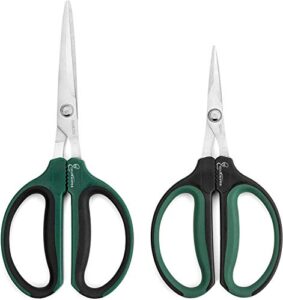 hydroponic 60mm/40mm 2 pack bonsai micro tip pruning shears (stainless steel) by yieldcropper