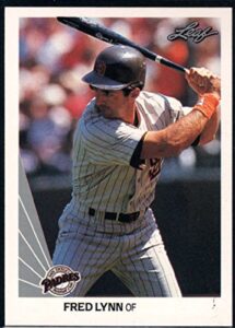 1990 leaf #188 fred lynn nm-mt san diego padres baseball