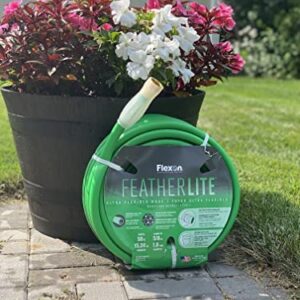 Flexon Featherlite 5/8 x 50 Flexible Garden Hose, 50 ft, Green