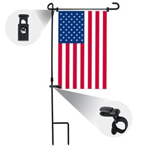 HOOSUN Accessories 20 Pack Garden Flag Stand-Holder-Pole Tiger Clip and Spring Stoppers -20 Pieces Set