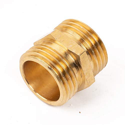 Xiny Tool Garden Hose Adapter, 3/4" Solid Brass Hose Connectors and Hose Ends, Male to Male, Female to Female, 3/4 Inch Brass Connector, 6-Pack with Extra 4 Washers