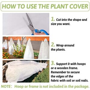 LOVE STORY Plant Covers Freeze Protection 6x25FT 1.0oz Frost Cloth Blanket Floating Row Cover Garden Fabric for Winter Outdoor Plants Vegetables and Sun Pest Protection