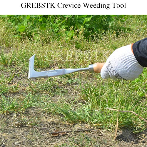 GREBSTK Crack Weeder Crevice Weeding Tool Manual Weeder Beech Handle Lawn Yard Gardening Tool