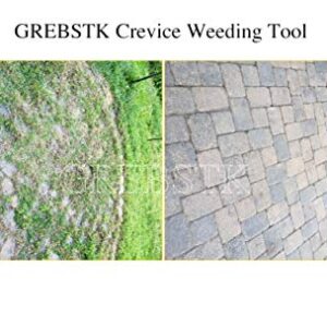 GREBSTK Crack Weeder Crevice Weeding Tool Manual Weeder Beech Handle Lawn Yard Gardening Tool