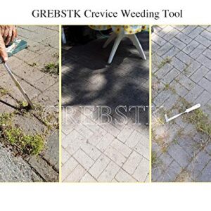 GREBSTK Crack Weeder Crevice Weeding Tool Manual Weeder Beech Handle Lawn Yard Gardening Tool