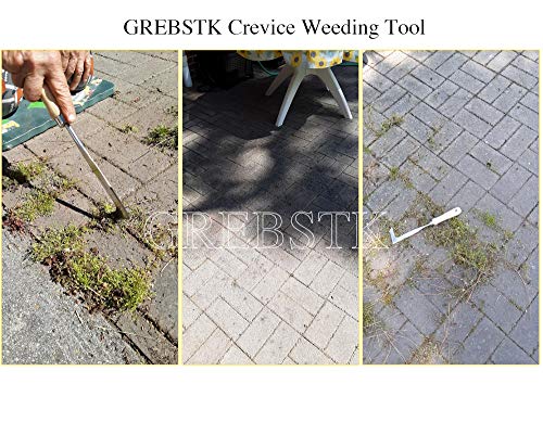 GREBSTK Crack Weeder Crevice Weeding Tool Manual Weeder Beech Handle Lawn Yard Gardening Tool