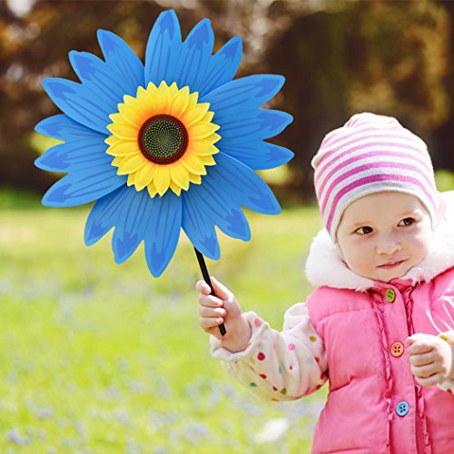 B bangcool Sunflower Lawn Pinwheels Wind Spinners Garden Party Pinwheel Wind Spinner for Patio Lawn & Garden (6 PCS)）