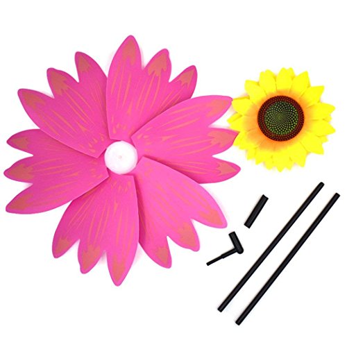 B bangcool Sunflower Lawn Pinwheels Wind Spinners Garden Party Pinwheel Wind Spinner for Patio Lawn & Garden (6 PCS)）