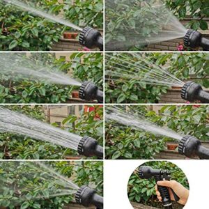 TUNHUI 50FT Heavy Duty Flexible Metal Garden Hose Stainless Steel Water Hose with 2 Free Nozzles Metal Hose Flexible Durable Kink Free and Easy to Store Outdoor Hose