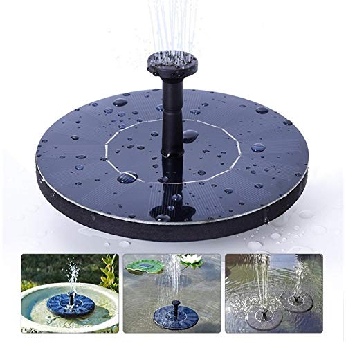 Solar Fountain for Bird Bath, Solar Powered Fountain Pump 1.5W Free Standing Floating Birdbath Water Pumps for Garden, Patio, Pond and Pool