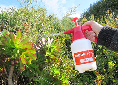 TABOR TOOLS 0.3 Gal Pump Pressure Sprayer, One-Hand Garden Sprayer & Mister. N-10. (0.3 Gallon)