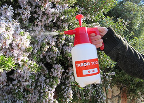 TABOR TOOLS 0.3 Gal Pump Pressure Sprayer, One-Hand Garden Sprayer & Mister. N-10. (0.3 Gallon)