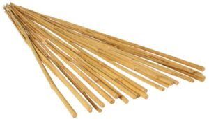 grow!t hydrofarm hgbb2 2′ natural bamboo stake, pack of 25, tan