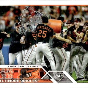 2023 TOPPS #112 BALTIMORE ORIOLES TEAM CARD BASEBALL OFFICIAL TRADING CARD OF THE MLB