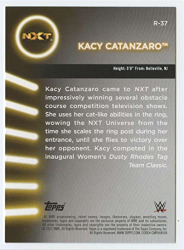 2021 Topps WWE Women's Division Roster #R-37 Kacy Catanzaro Official World Wrestling Entertainment Trading Card in Raw (NM or Better) Condition