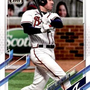 2021 Topps Series 1 Baseball #120 Freddie Freeman Atlanta Braves Official MLB Trading Card Includes Bonus Hank Aaron K-Mart Card for orders after Dec 7th 2021