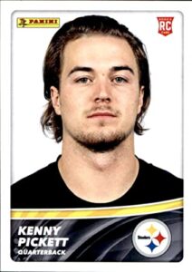 2022 panini nfl sticker card #84 kenny pickett pittsburgh steelers rookie football card