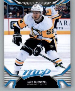 2022-23 upper deck mvp #25 jake guentzel pittsburgh penguins nhl hockey trading card