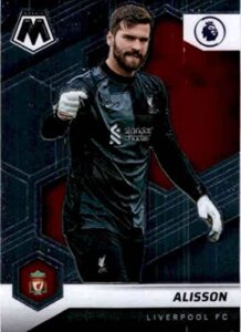 2021-22 panini mosaic premier league #171 alisson liverpool fc soccer