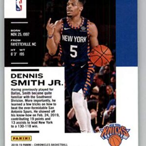 2018-19 Panini Chronicles #25 Dennis Smith Jr. New York Knicks Basketball Card