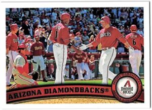 2011 topps arizona diamondbacks team set with justin upton & chris young – 16 cards