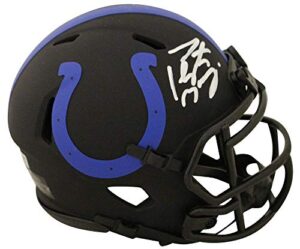 peyton manning indianapolis colts signed autograph eclipse speed mini helmet fanatics authentic certified