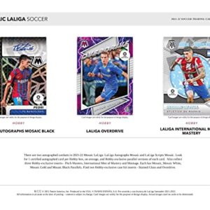 2021/22 Panini Mosaic LaLiga Soccer HOBBY box (10 pks/bx)