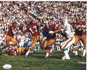 billy kilmer signed 8×10 photo washington redskins football team nfl jsa authentication