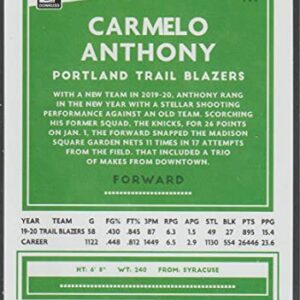 2020-21 Donruss #111 Carmelo Anthony Portland Trail Blazers NBA Basketball Trading Card fron Panini America in Raw (NM or Better) Condition