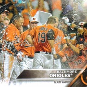 Baltimore Orioles 2016 Topps Complete 24 Card Team Set with Manny Machado and Adam Jones Plus