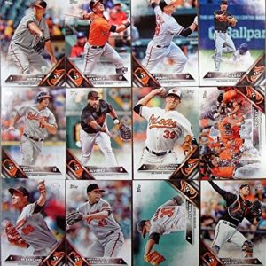 Baltimore Orioles 2016 Topps Complete 24 Card Team Set with Manny Machado and Adam Jones Plus