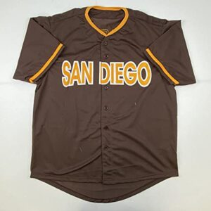 Autographed/Signed Fernando Tatis Jr. San Diego Brown Baseball Jersey JSA COA