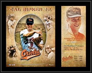 cal ripken baltimore orioles 12″ x 15″ hall of fame career profile sublimated plaque – mlb player plaques and collages