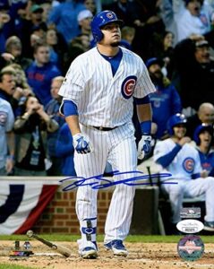 kyle schwarber autographed chicago cubs (nlds) 8×10 photo – jsa