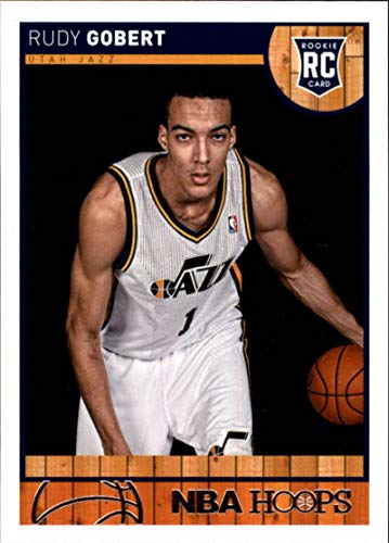 2013-14 NBA Hoops #287 Rudy Gobert Utah Jazz Official RC Rookie Basketball Card made by Panini