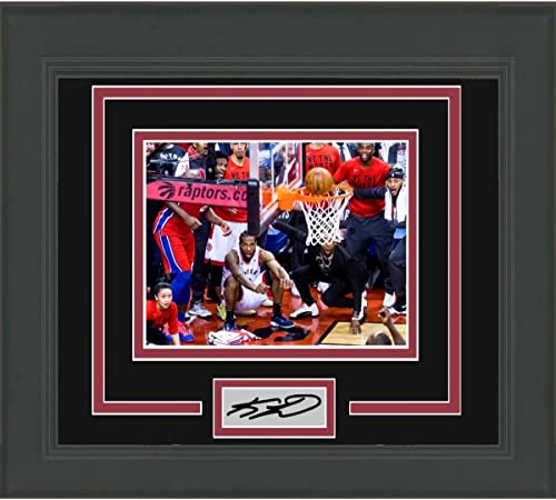 Framed Kawhi Leonard Facsimile Laser Engraved Signature Auto Toronto Raptors 15x16 Basketball Photo